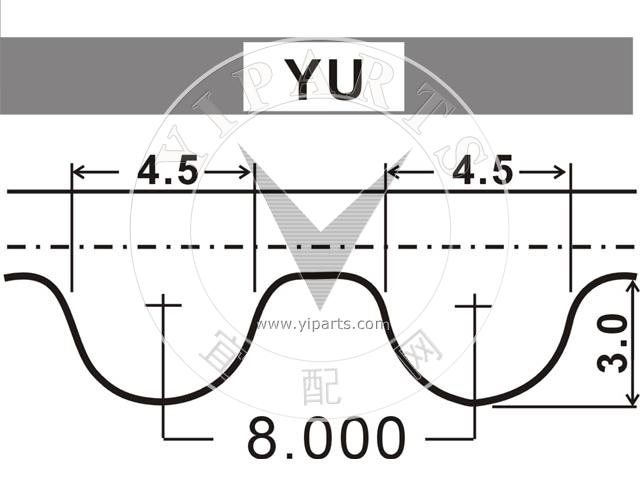 Supply Timing Belt(24312-02701) for HYUNDAI, KIA - Yiparts