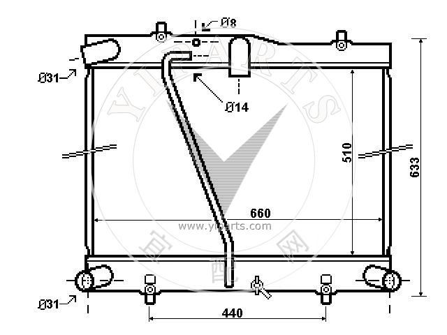Supply Radiateur(16400-30160) for TOYOTA - Yiparts