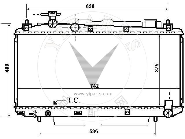 Supply Radiator(16400-28130) for TOYOTA - Yiparts