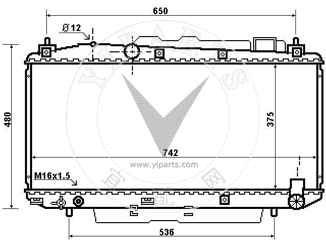 Supply Radiator(16400-27060) for TOYOTA - Yiparts