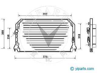 Supply Air Conditioning Condenser(88460-06060) for TOYOTA - Yiparts